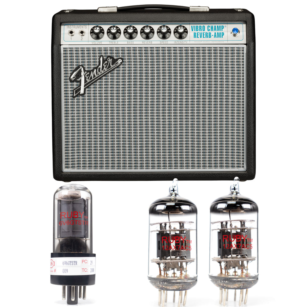 Fender 68' Vibro Champ Reverb Tube Kit | Vacuum Tube Shop